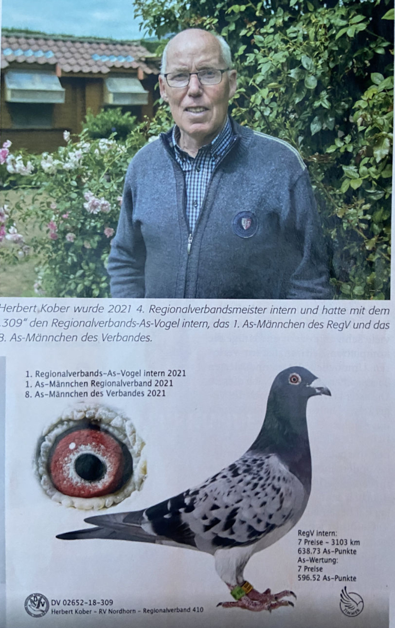 Wir schreiben auch gern über die Erfolge unserer Tauben bei Anderen ...